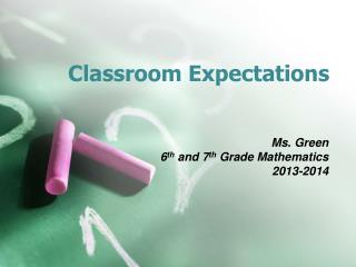 PPT - Classroom Expectations PowerPoint Presentation, free download ...
