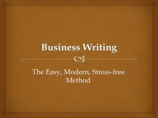 PPT - Business Writing PowerPoint Presentation, free download - ID:1505021