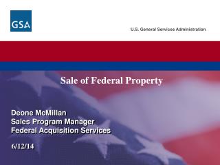 PPT - Sale of Federal Property PowerPoint Presentation, free download ...