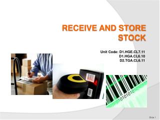 PPT - RECEIVE AND STORE STOCK PowerPoint Presentation, free download ...