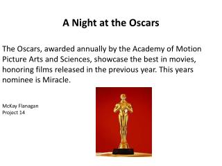 PPT - A Night at the Oscars PowerPoint Presentation, free download - ID ...
