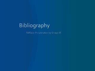 PPT - Bibliography PowerPoint Presentation, free download - ID:1519849