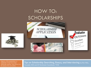 PPT - How To: Scholarships PowerPoint Presentation, free download - ID:1521593
