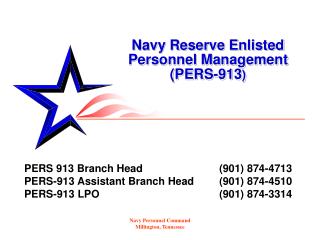 PPT - Navy Reserve Enlisted Personnel Management (PERS-913 ) PowerPoint ...