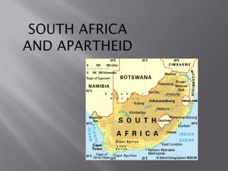 PPT - South Africa and Apartheid PowerPoint Presentation, free download ...