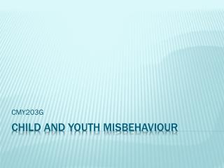 PPT - Child and Youth misbehaviour PowerPoint Presentation, free ...