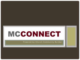 PPT - mc connect PowerPoint Presentation, free download - ID:1534740
