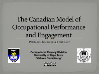 PPT - The Canadian Model of Occupational Performance and Engagement ...