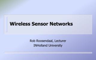 PPT - Wireless Sensor Networks PowerPoint Presentation, free download ...