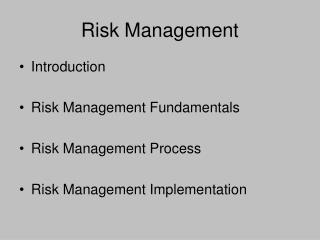 PPT - Risk Management PowerPoint Presentation, free download - ID:155593