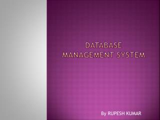 PPT - Database management system PowerPoint Presentation, free download ...