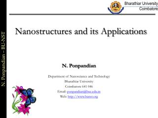 PPT - Nanostructures and its Applications PowerPoint Presentation, free ...