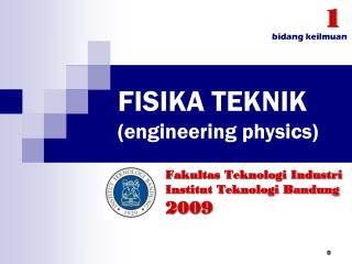 PPT - FISIKA TEKNIK (engineering physics) PowerPoint Presentation, free ...