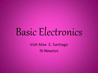 PPT - Basic Electronics PowerPoint Presentation, free download - ID:1590305
