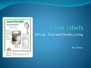 PPT - Food labels PowerPoint Presentation, free download - ID:1637816