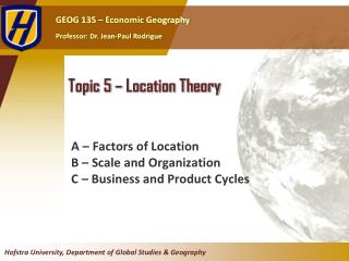 PPT - Topic 5 – Location Theory PowerPoint Presentation, free download ...