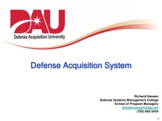 PPT - Defense Acquisition System PowerPoint Presentation, free download ...