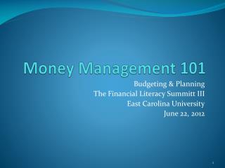 PPT - Money Management 101 PowerPoint Presentation, free download - ID ...