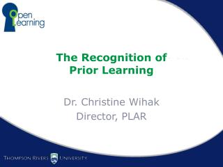 PPT - The Recognition of Prior Learning PowerPoint Presentation, free ...
