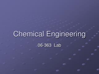 PPT - Chemical Engineering PowerPoint Presentation, free download - ID ...