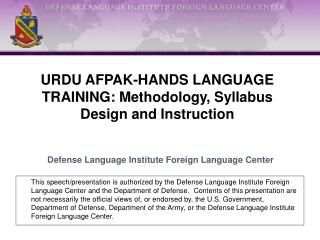 PPT - Defense Language Institute Foreign Language Center PowerPoint ...