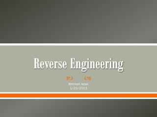 PPT - Reverse Engineering PowerPoint Presentation, free download - ID ...