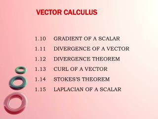 PPT - VECTOR CALCULUS PowerPoint Presentation, free download - ID:1730545