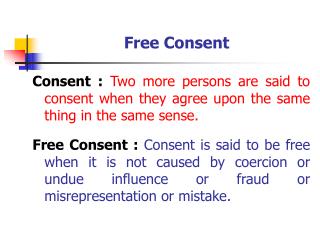 PPT - Free Consent PowerPoint Presentation, free download - ID:1750273