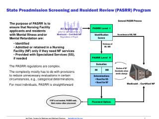 PPT - State Preadmission Screening and Resident Review (PASRR) Program ...