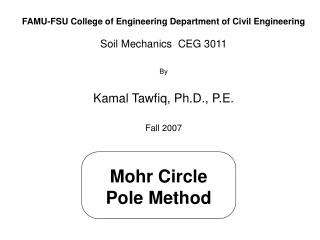 PPT - Mohr Circle Pole Method PowerPoint Presentation, free download ...