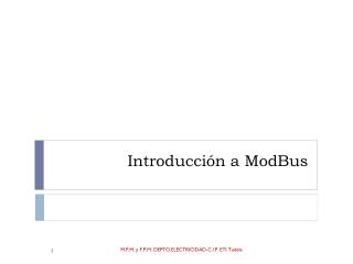 PPT - Introducción a ModBus PowerPoint Presentation, free download - ID ...