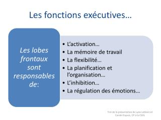 PPT - Les fonctions exécutives… PowerPoint Presentation, free download ...