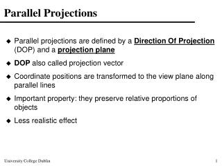 PPT - Parallel Projections PowerPoint Presentation, free download - ID:1808098
