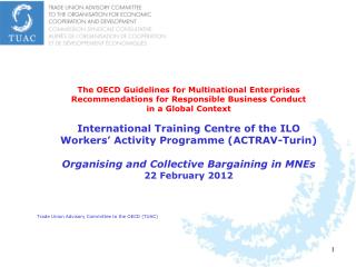 PPT - The OECD Principles & The OECD Guidelines on Corporate Governance ...