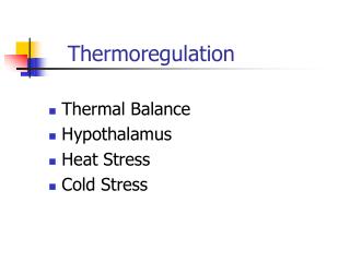 PPT - Thermoregulation in the Newborn PowerPoint Presentation - ID:6250283