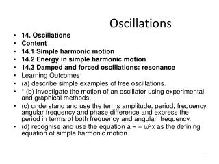 PPT - Oscillations PowerPoint Presentation, free download - ID:1826319
