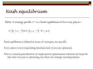 PPT - Nash equilibrium PowerPoint Presentation, free download - ID:1829865