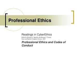 PPT - Professional Ethics PowerPoint Presentation, free download - ID ...