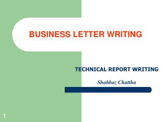 PPT - BUSINESS LETTER WRITING PowerPoint Presentation, free download ...