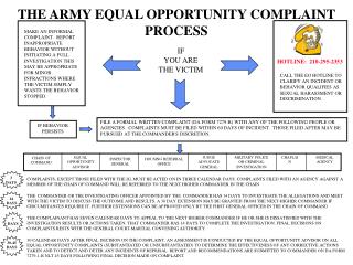 PPT - THE ARMY EQUAL OPPORTUNITY COMPLAINT PROCESS PowerPoint ...