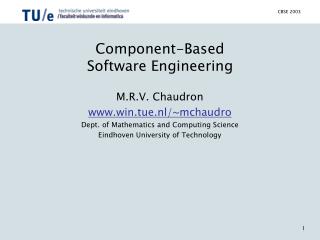 PPT - Component-Based Software Engineering PowerPoint Presentation, free download - ID:184744