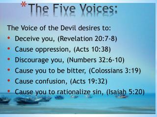 PPT - The Five Voices: PowerPoint Presentation, free download - ID:1859966