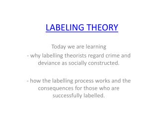 PPT - Labeling Theory PowerPoint Presentation - ID:845217