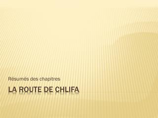 PPT - La route de Chlifa PowerPoint Presentation, free download - ID ...
