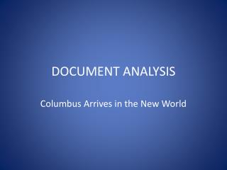 PPT - DOCUMENT ANALYSIS PowerPoint Presentation, free download - ID:1886354