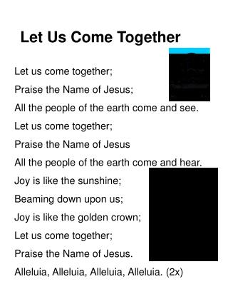 PPT - Let Us Come Together PowerPoint Presentation, free download - ID ...