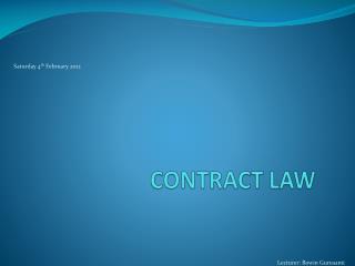PPT - CONTRACT LAW PowerPoint Presentation, free download - ID:1901730