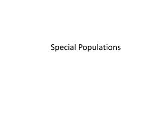 PPT - Special Populations PowerPoint Presentation, free download - ID:1904028