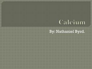 PPT - Calcium PowerPoint Presentation, free download - ID:1906093