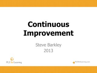 PPT - Continuous Improvement PowerPoint Presentation, free download ...